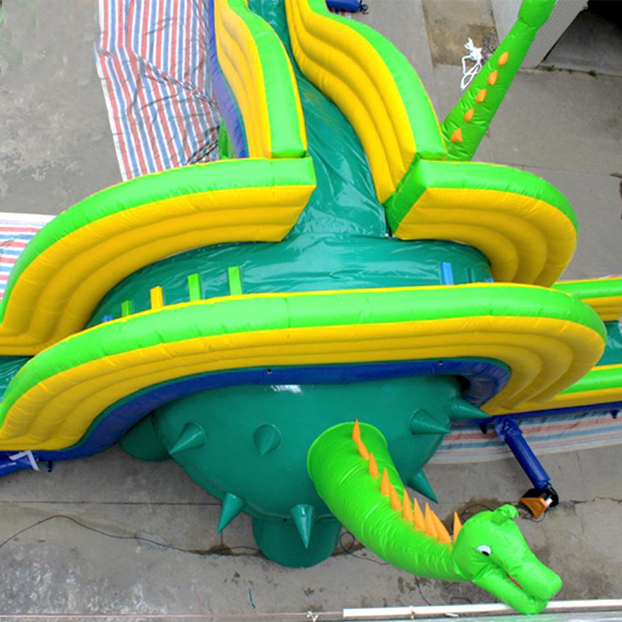 Outdoor the giant adults inflatable dinasour slide for ground water ...